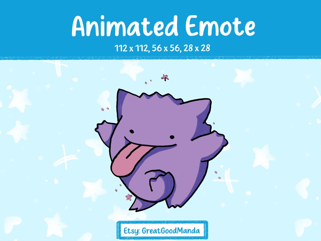Animated Emote Gengar Dancing - Etsy