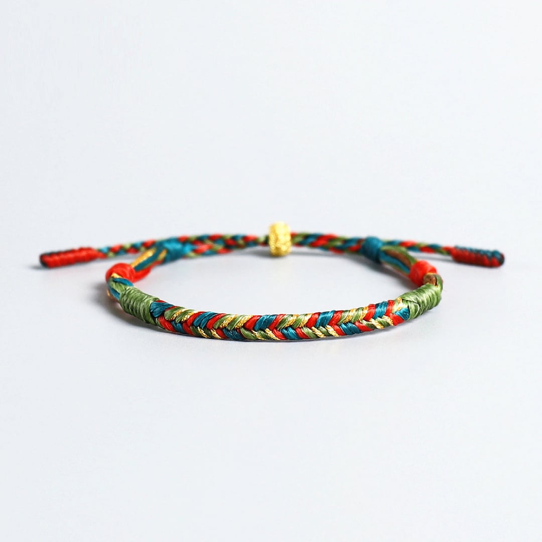 Original Tibetan Buddhist Tibetan Waterproof Wax Thread Lucky Rope ...