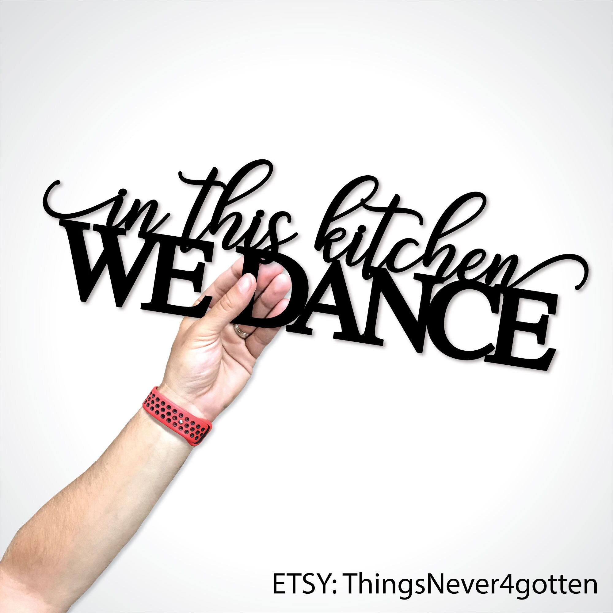 In This Kitchen, We Dance - Wooden Sign - Etsy