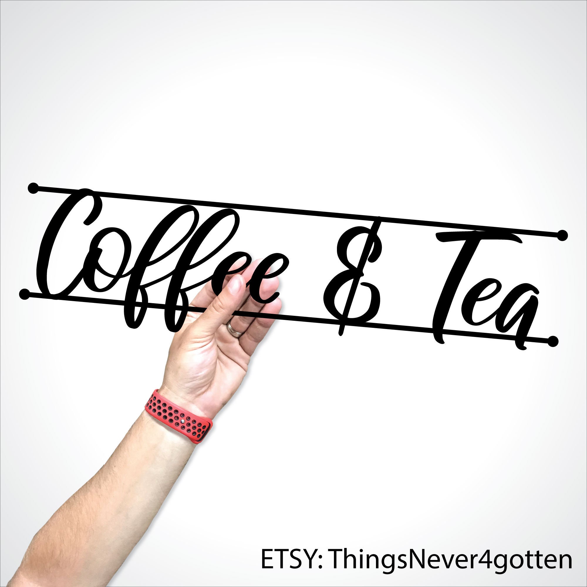 Coffee and Tea Wooden Coffee Bar Sign | Etsy