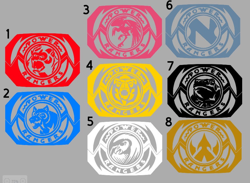 Power Rangers 03 Morpher Power Coin Ape Wolf Crane Bear Eagle | Etsy