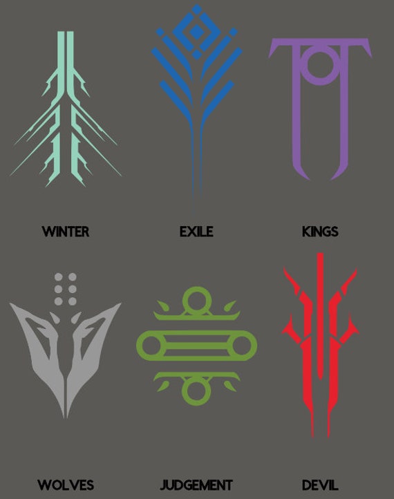 Destiny 2 Fallen House Sigils House of Judgement House of | Etsy