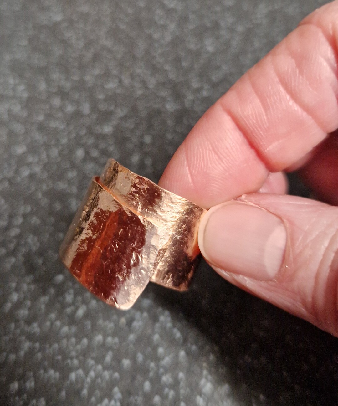 Handmade Hand Hammered Pure Copper Wrap Around Statement Ring - Etsy