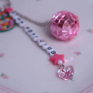 Disco Ball Keychain, Pink Pony Club Keychain, Chappell Roan Inspired ...