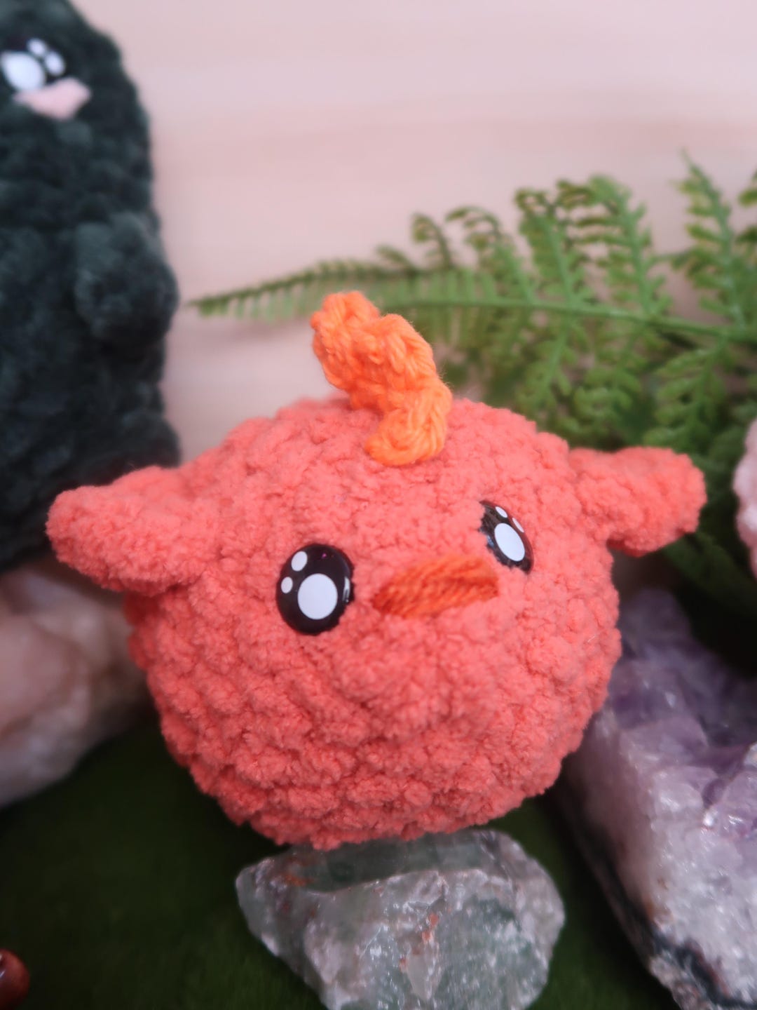 Crochet Chicken Stress Blob Plushie, Chicken Plushie, Stuffed Kawaii ...