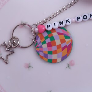 Disco Ball Keychain, Pink Pony Club Keychain, Chappell Roan Inspired ...