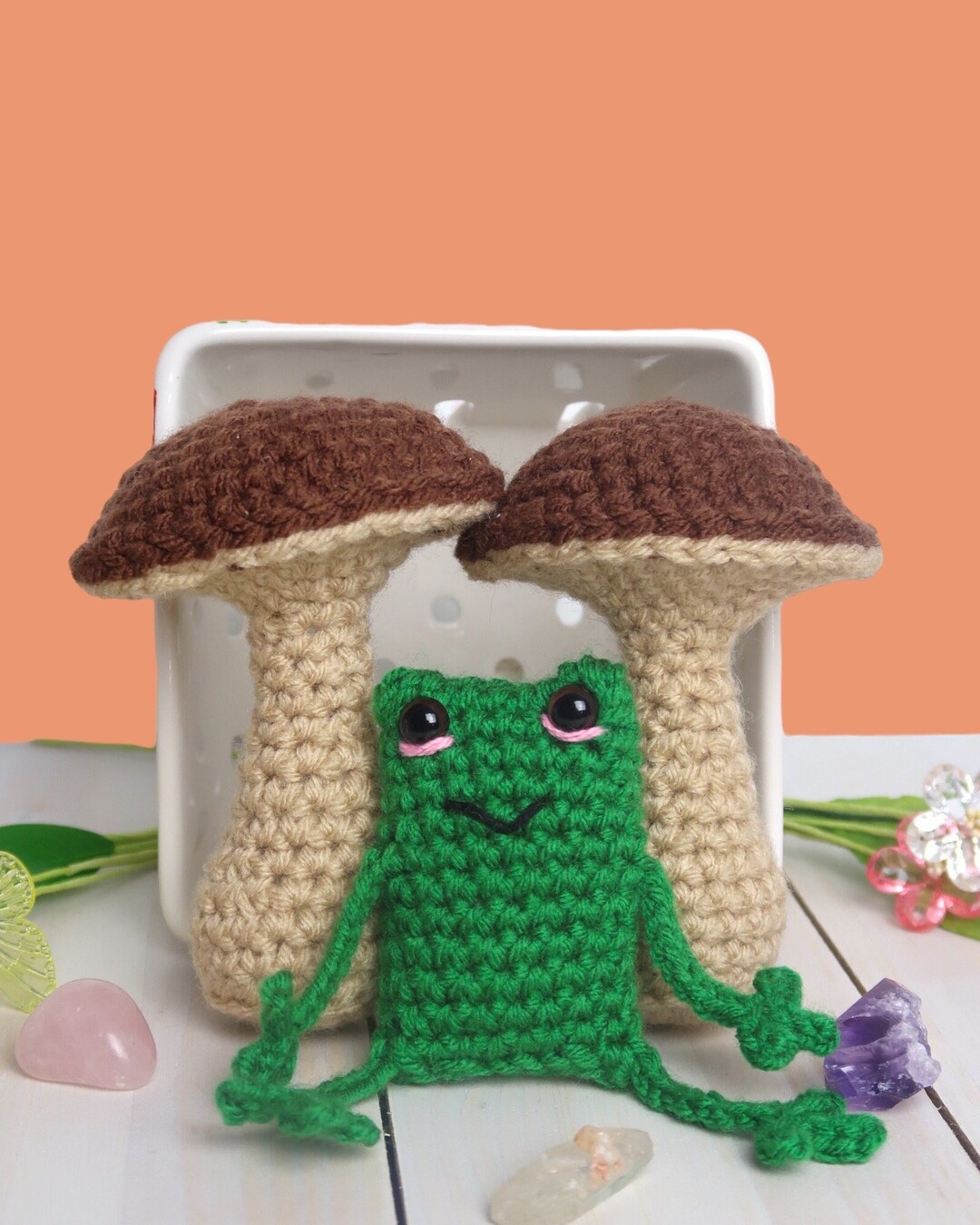 Fred the Frog Crochet Frog Plushie, Amigurumi, Crochet Amphibian ...