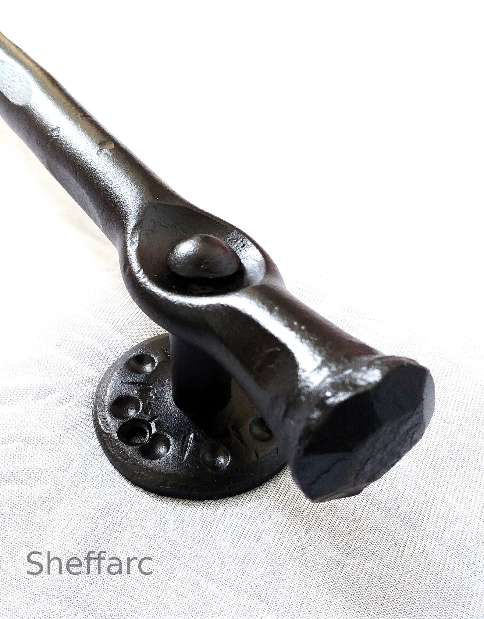 Rustic Ornamental Wrought Iron Grab Handle Rail Bar - Etsy UK