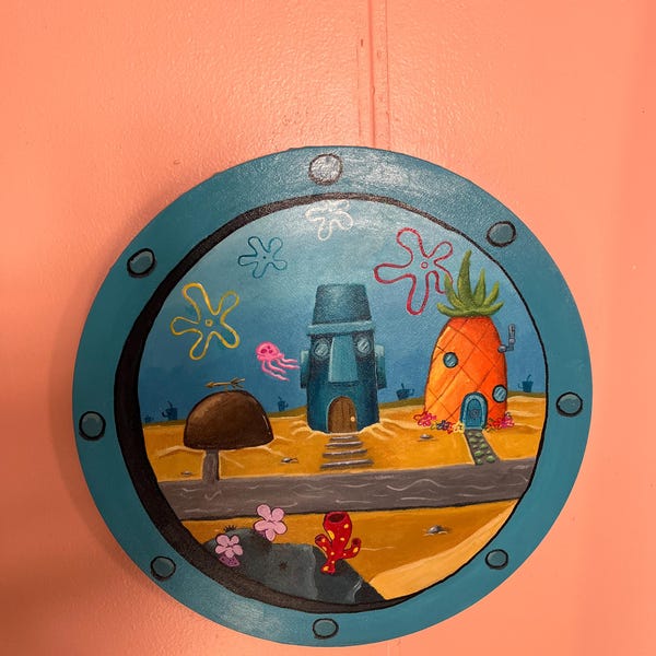 Spongebob Window Painting - Etsy
