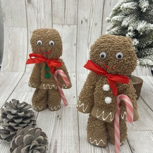 GINGERBREAD MEN FLANIMALS Mr Gumdrops Made From a Cotton - Etsy