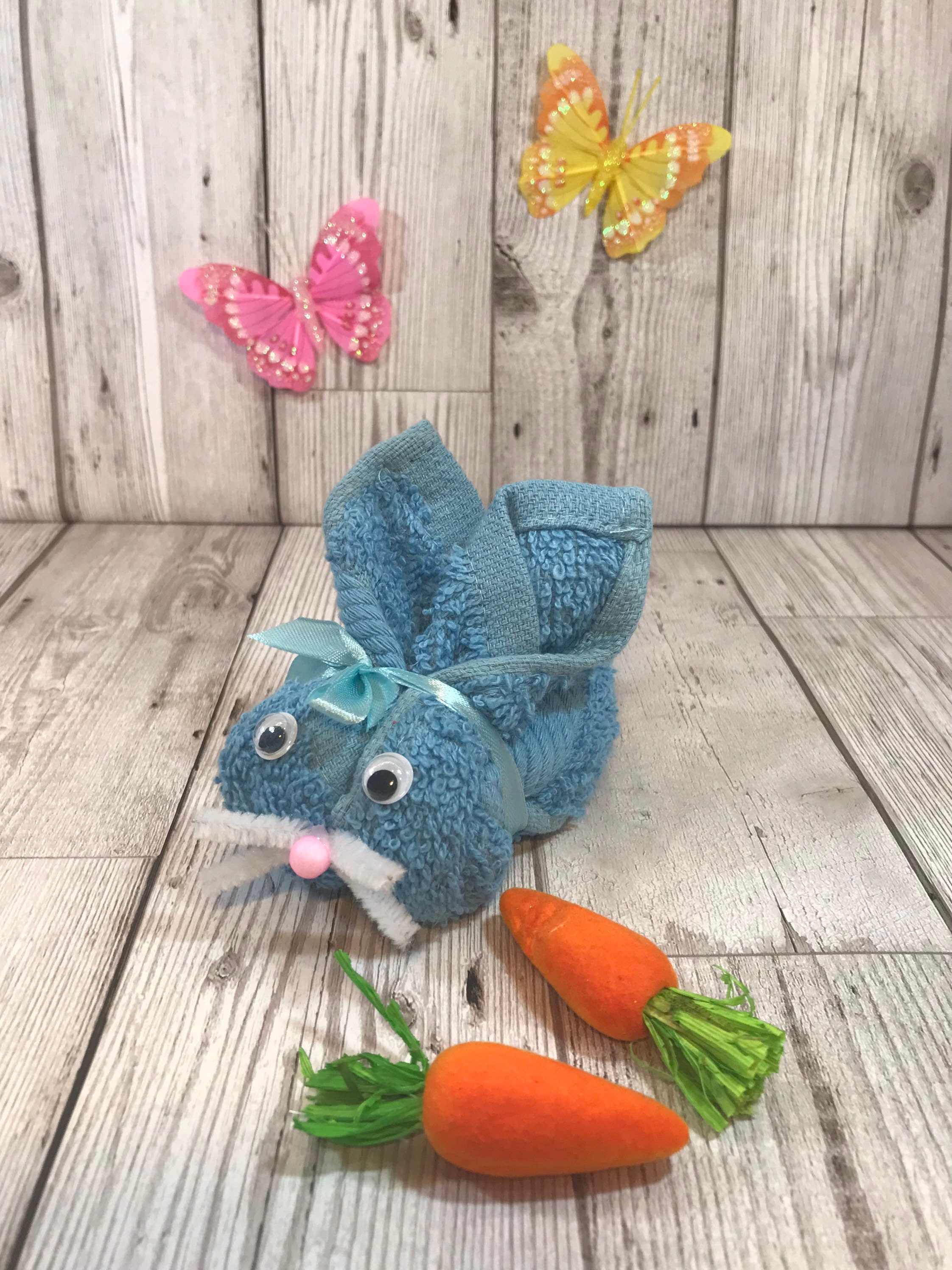 BUNNY FLANIMALS Fluffy the Bunny Made from 100% cotton | Etsy