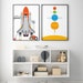Space Shuttle Rocket Art Print for Budding Young Astronauts - Etsy