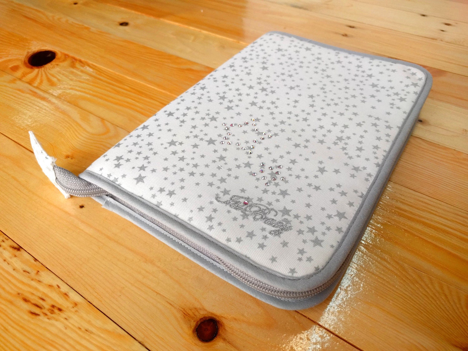 Baby Documents Pouch, Stars Documents Holder, Baby Silver Stars ...