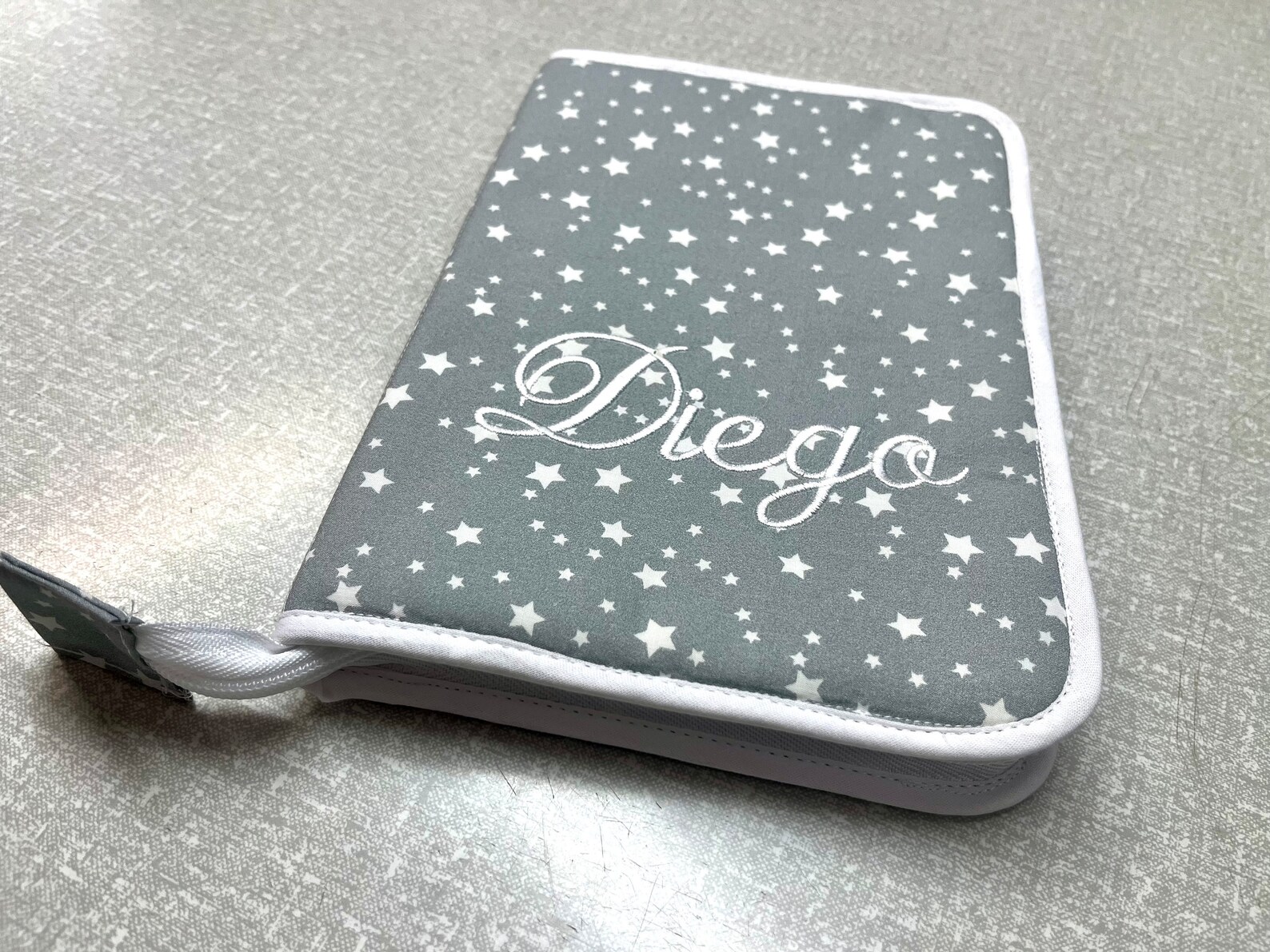 Personalized Baby Document Organizer: Star Fabric Health Book Cover - Etsy
