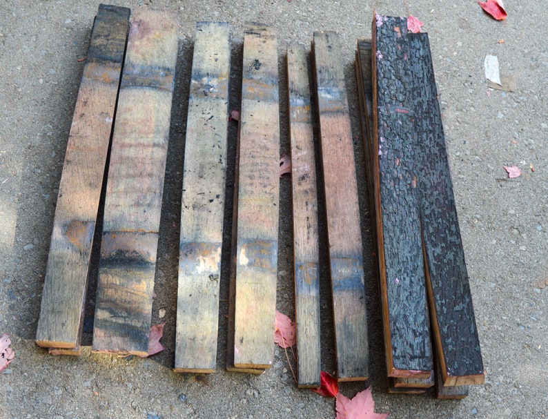 Whiskey Barrel Stave Cut off Pieces / Box of 8 / 24 Length - Etsy Canada