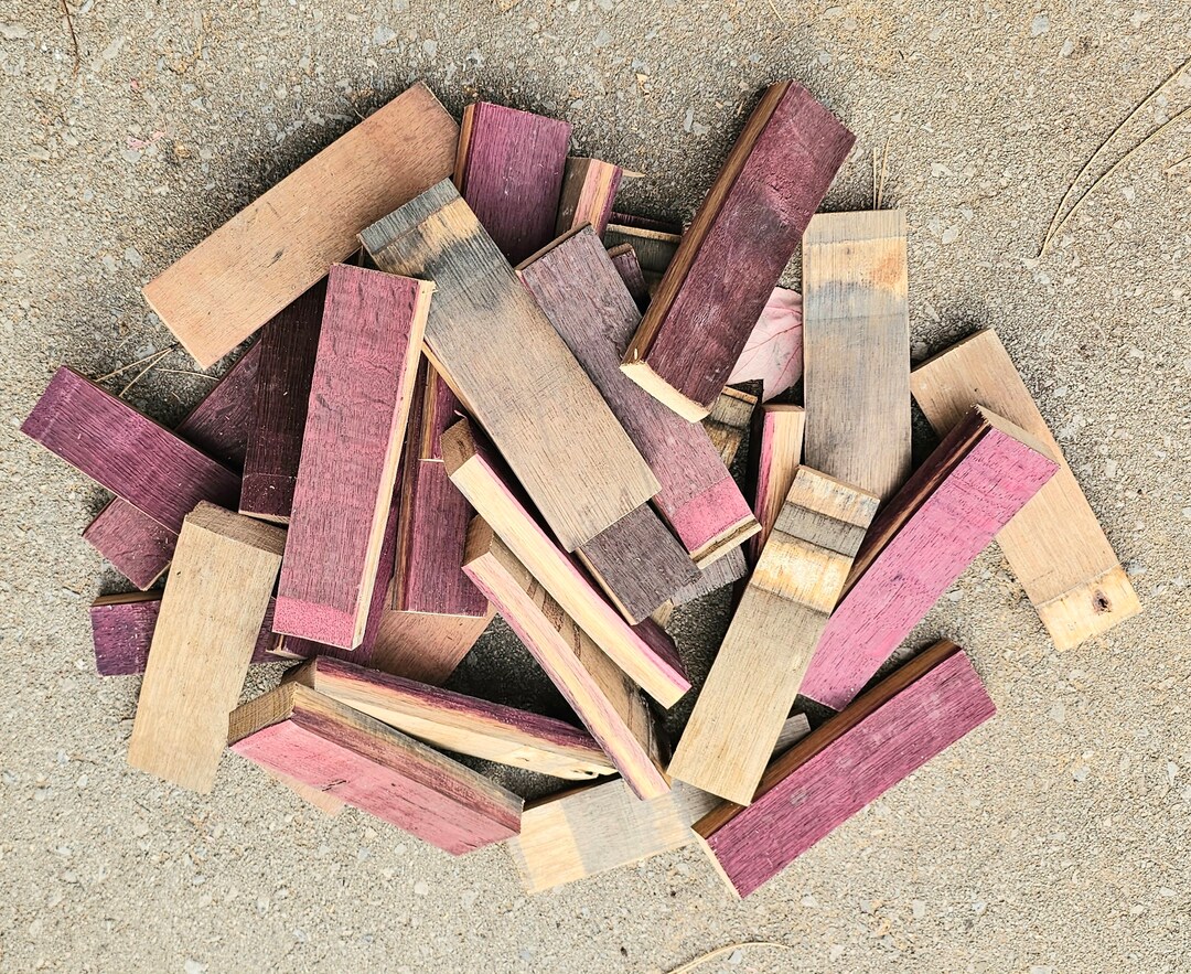 Red Wine Barrel Stave Cut off End Pieces / Box of 30 / Cut Offs / Oak ...