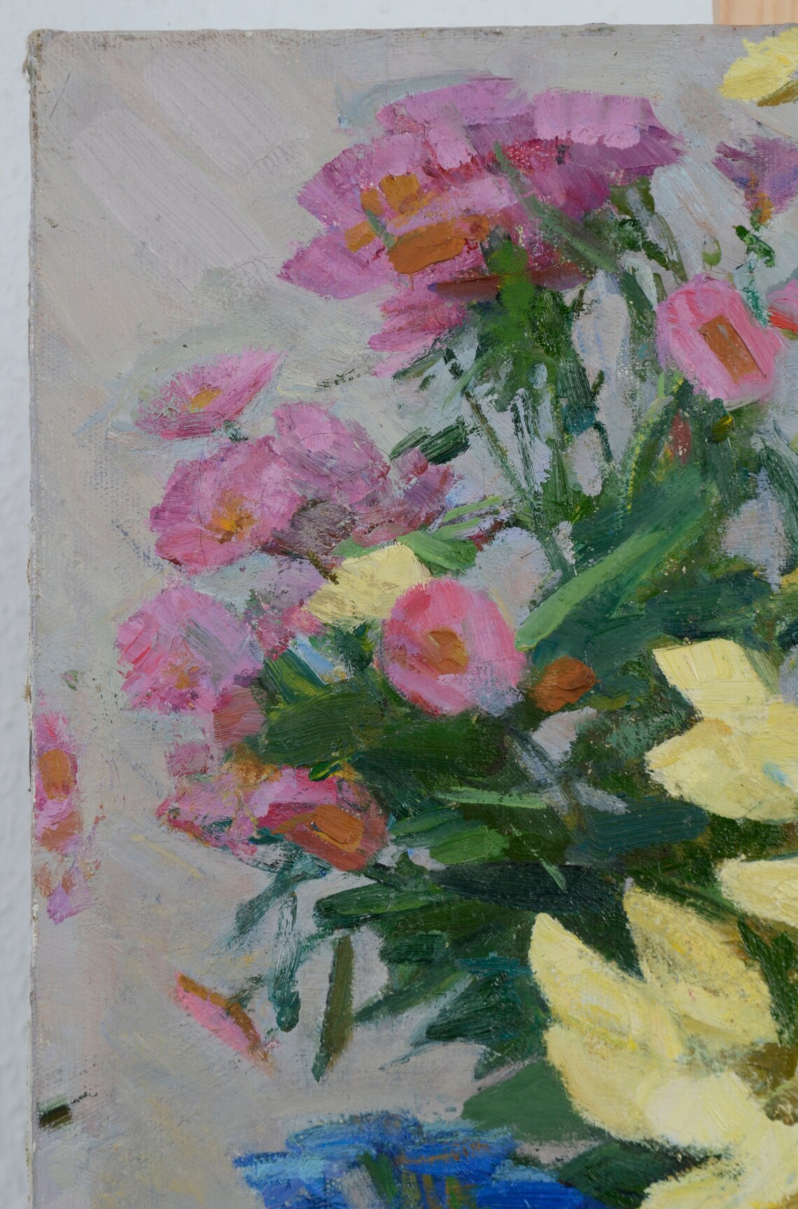 Impressionism Floral Still Life Flowers in a Vase Oil - Etsy