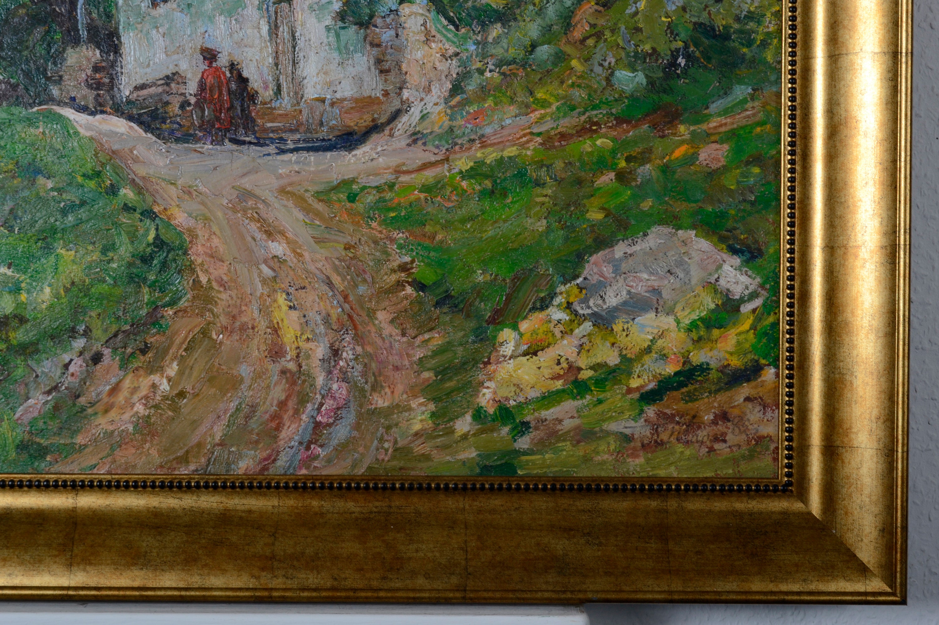 Vintage Landscape, Rustic Painting, Oil Painting, Vintage Painting ...