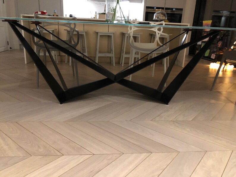 Scorpio Dining Table 2800 X 1200mm Glass Top - Etsy UK