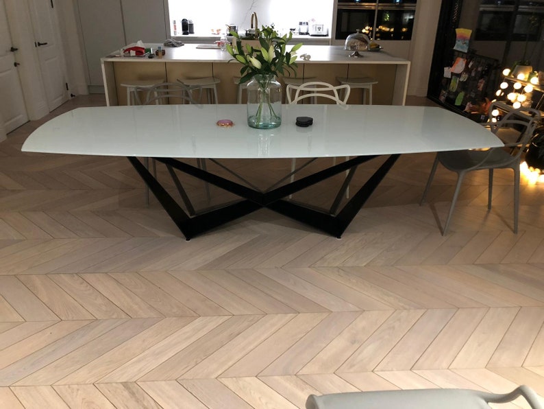 Scorpio Dining Table 2800 X 1200mm Glass Top - Etsy UK