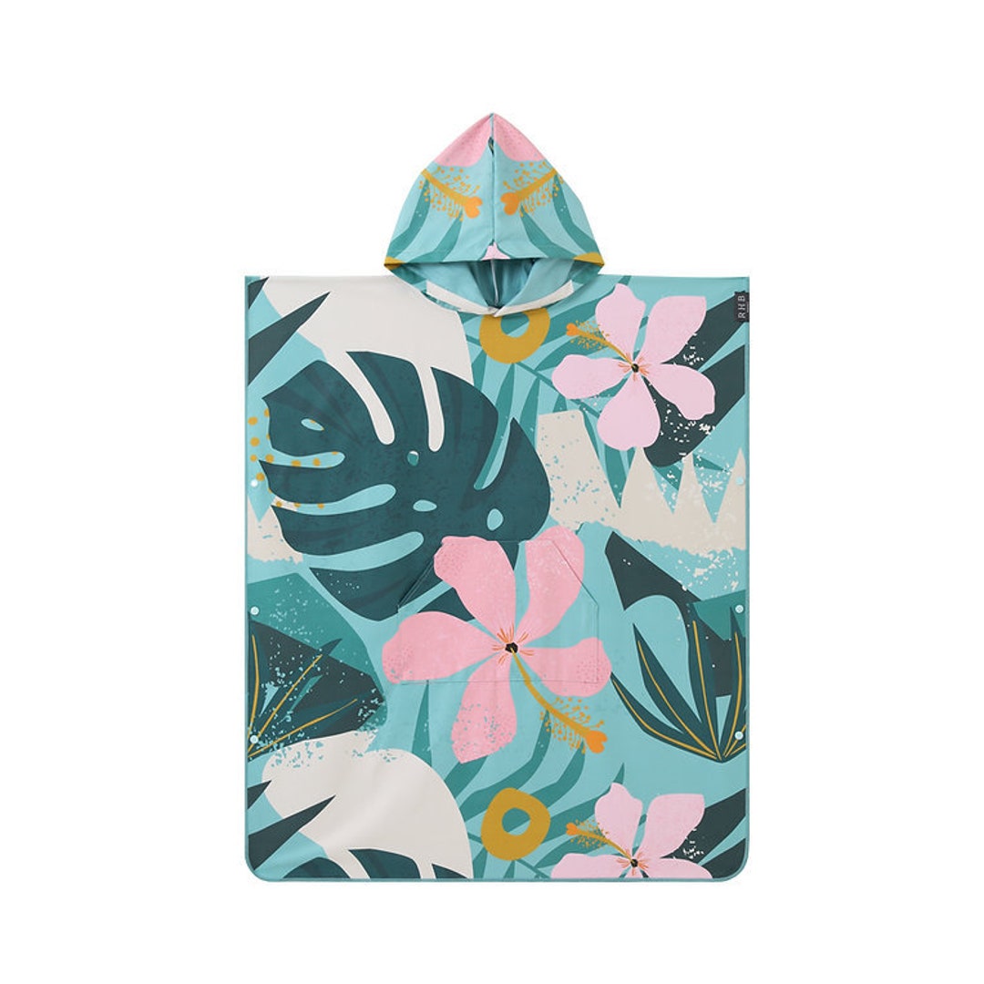 Microfiber Poncho - Hooded Towel - Under the Wave - Etsy