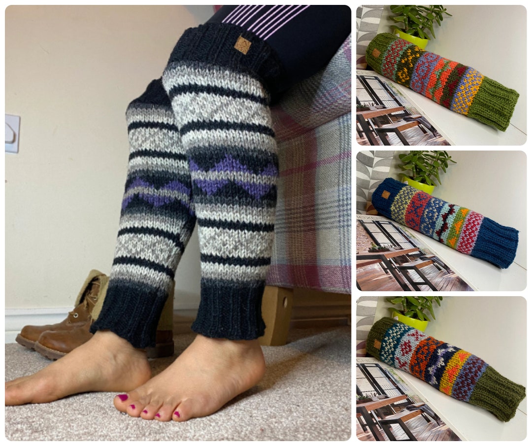 Warm Wool Handmade Walking Leg Warmers Himalayan Sherpa Leg - Etsy UK