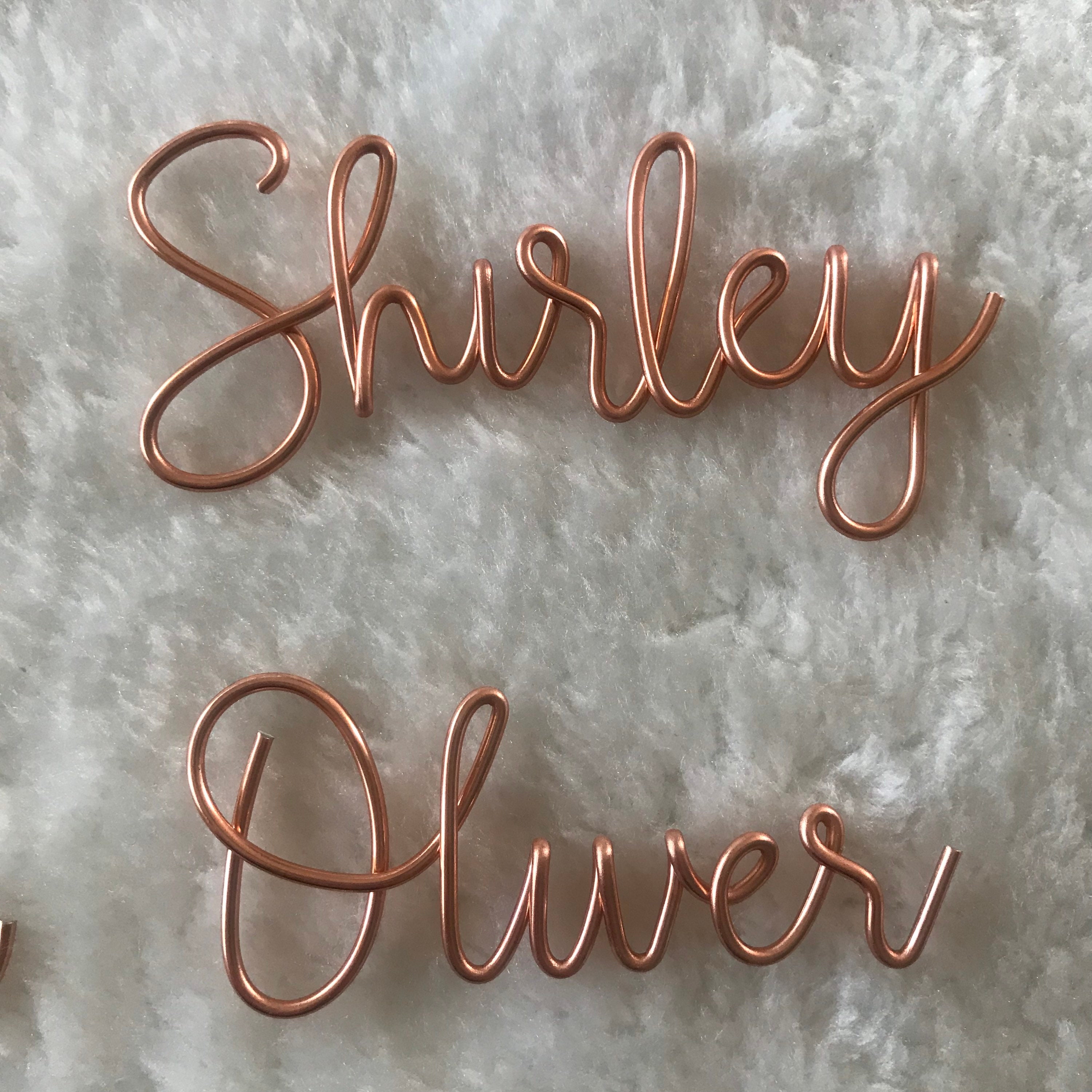 Wire Name Setting Place Setting Wire Name Wedding Decoration - Etsy UK