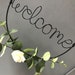 Welcome Wire Wreath, Welcome Sign, Wire Words, Door Wreath, Hello Sign ...