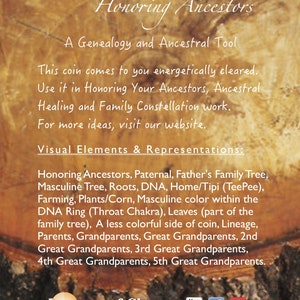 Honoring Ancestors Coin | Family Tree | Ancestry Gifts | Altars ...
