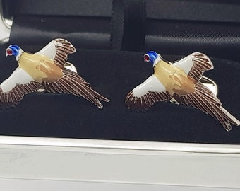 Pheasant Cufflinks | Etsy