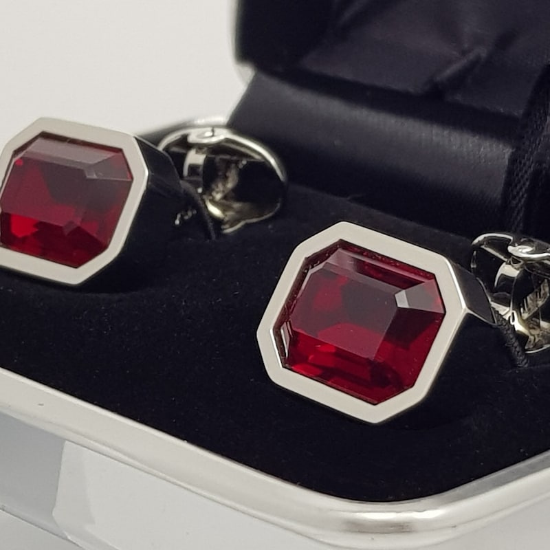 Silver Ruby Men - Etsy UK