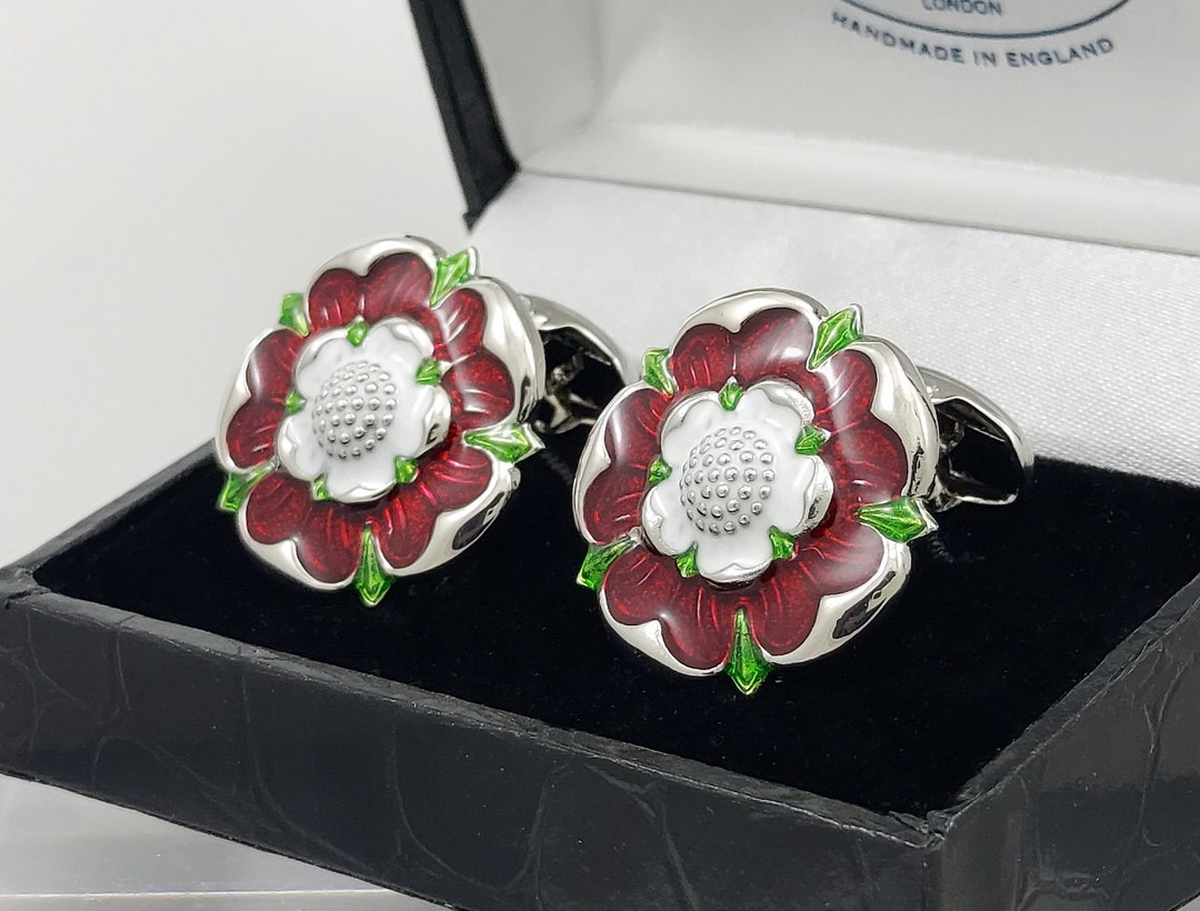 Vintage Tudor Rose Cuff Links, Best Man Groom Wedding Cufflinks, Gift ...