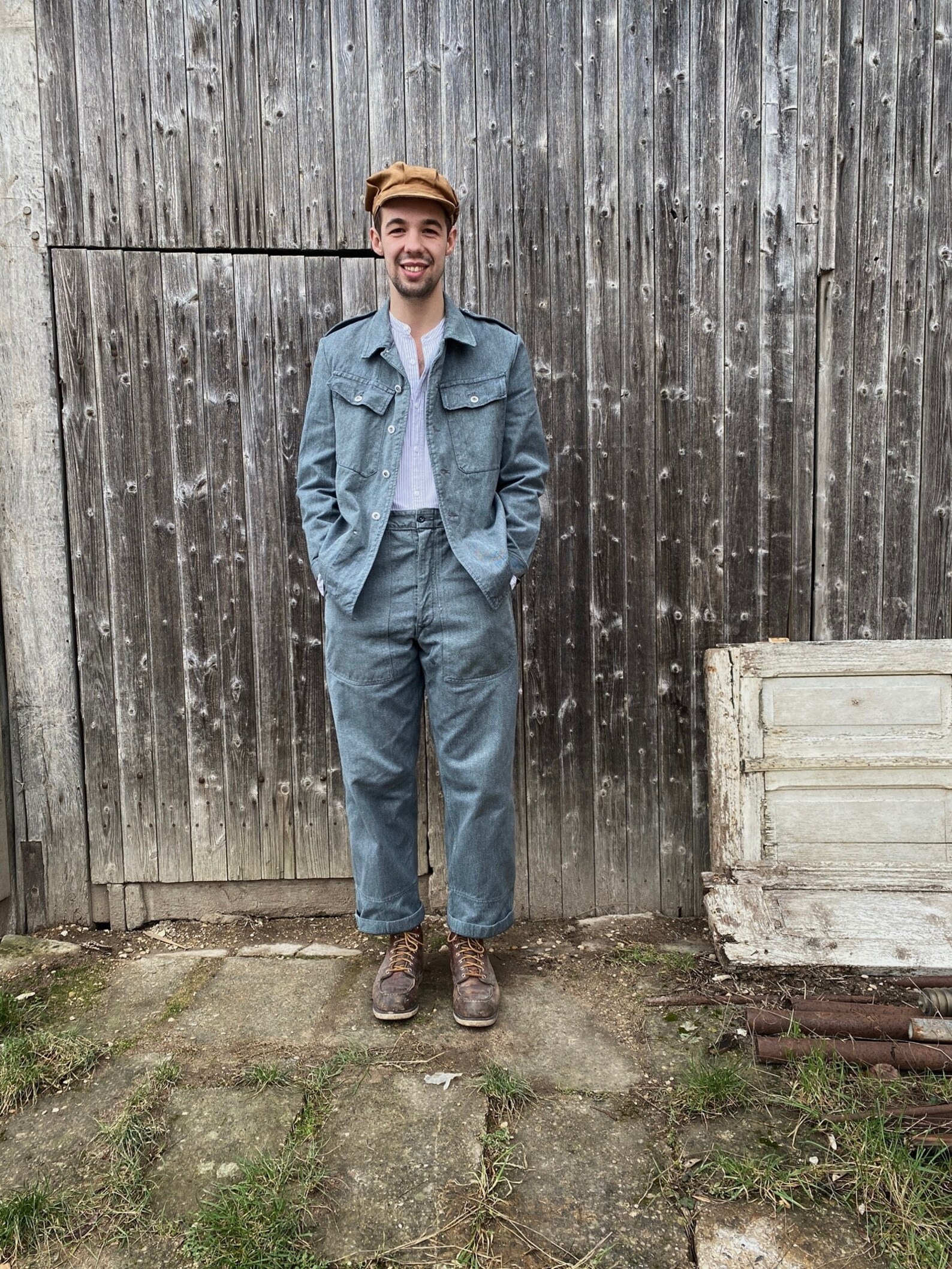 Vintage Swiss Denim Prison and Army Work Jacket Size S to XXL - Etsy