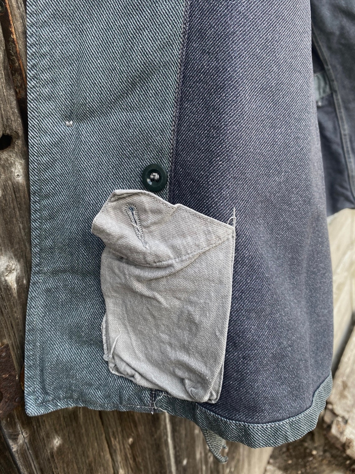 Vintage Swiss Denim Prison and Army Work Jacket Size S to XXL - Etsy