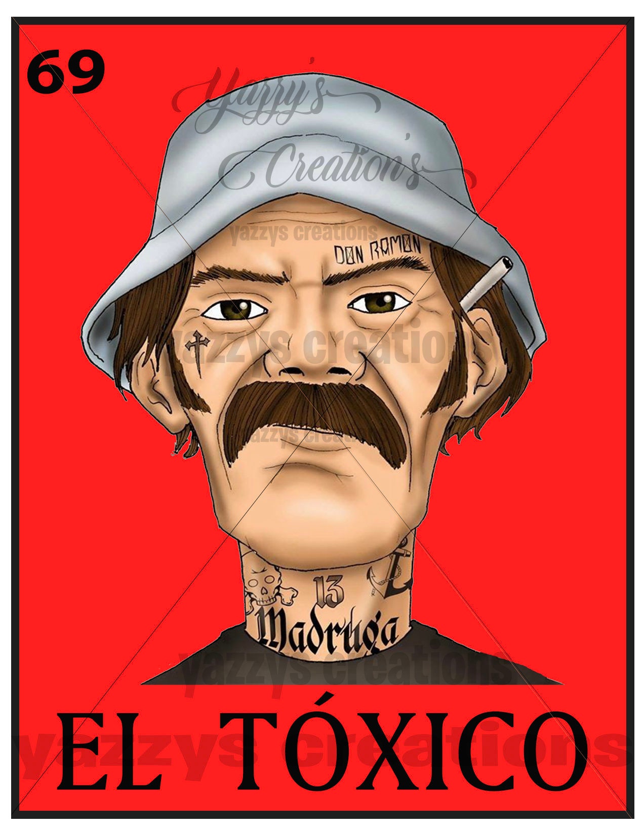 Don Ramon Toxico/don Ramon Tatuado/ Don Ramon Lotería/el Chavo - Etsy ...