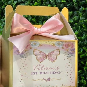 10 Gable Boxes/ Gable Box/butterfly Candy Box/party Favor - Etsy