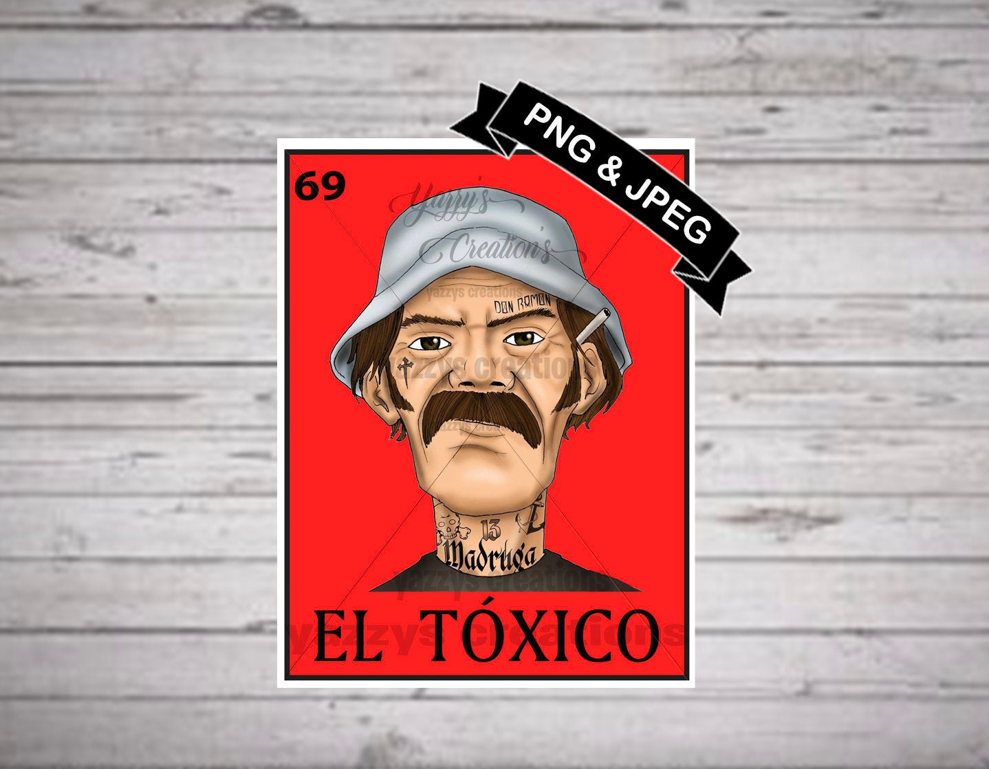 Don Ramon Toxico/don Ramon Tatuado/ Don Ramon Lotería/el Chavo - Etsy ...