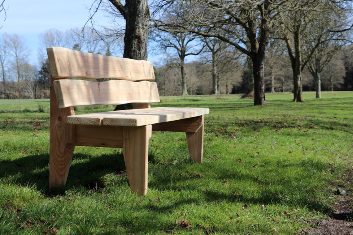 Rustic Garden Bench - Etsy