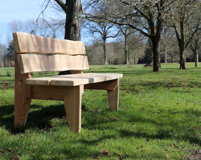 Rustic Garden Bench - Etsy UK