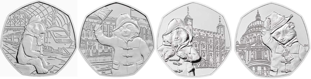 Collector 50p Coins Paddington Bear Set of 50p Palace Station - Etsy