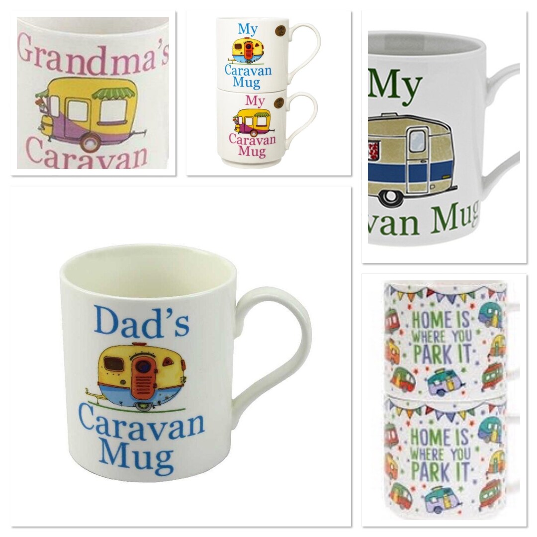 Camping and Caravan Mugs Mum Dad Grandma My Caravan Mug Fine China ...