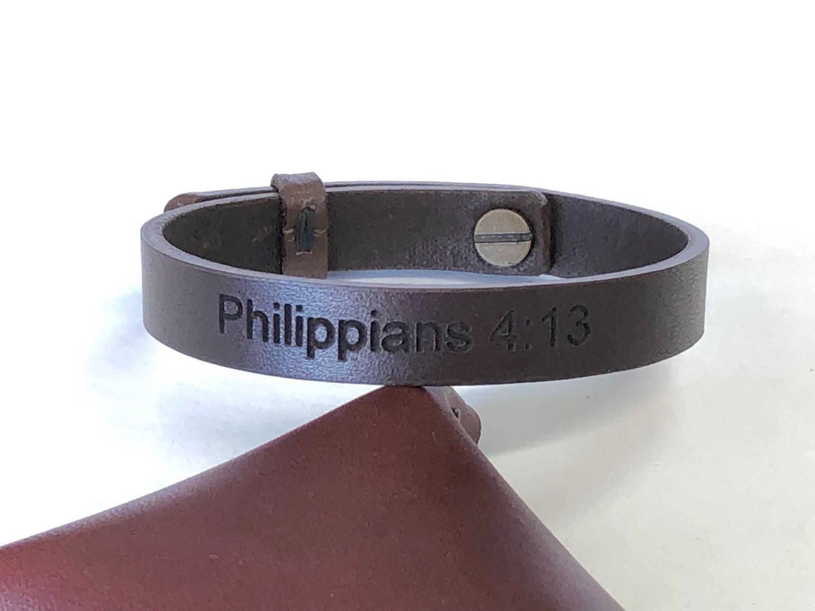 Adjustable Bracelet for Men Personalized Leather Bracelet Custom ...
