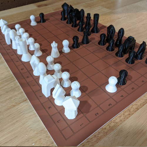 3D Printed Music Themed Chess Set - Etsy
