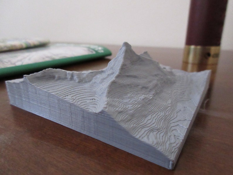 Custom 3D Topo Map up to 20" - Etsy