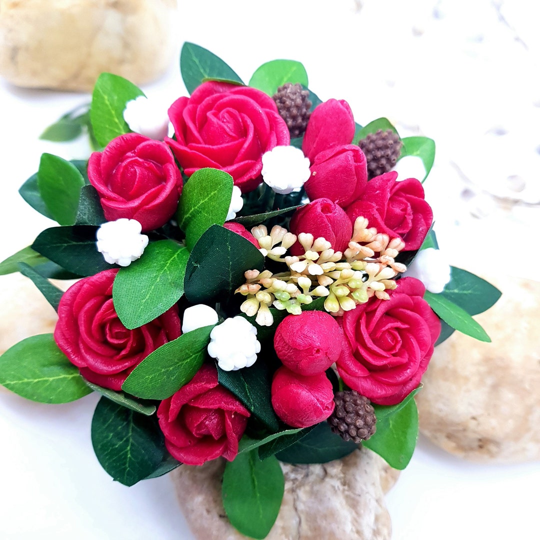 Soap Flower Handcrafted Soap Flower Bouquet Organic Soap Bath Soap Gift ...
