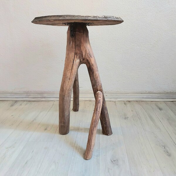 Small Antique Round Table - Etsy