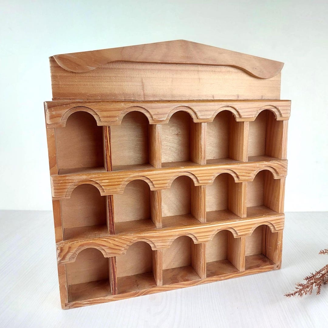 Vintage Wooden Wall or Tabletop Shelf – Perfect as a Shelf for ...