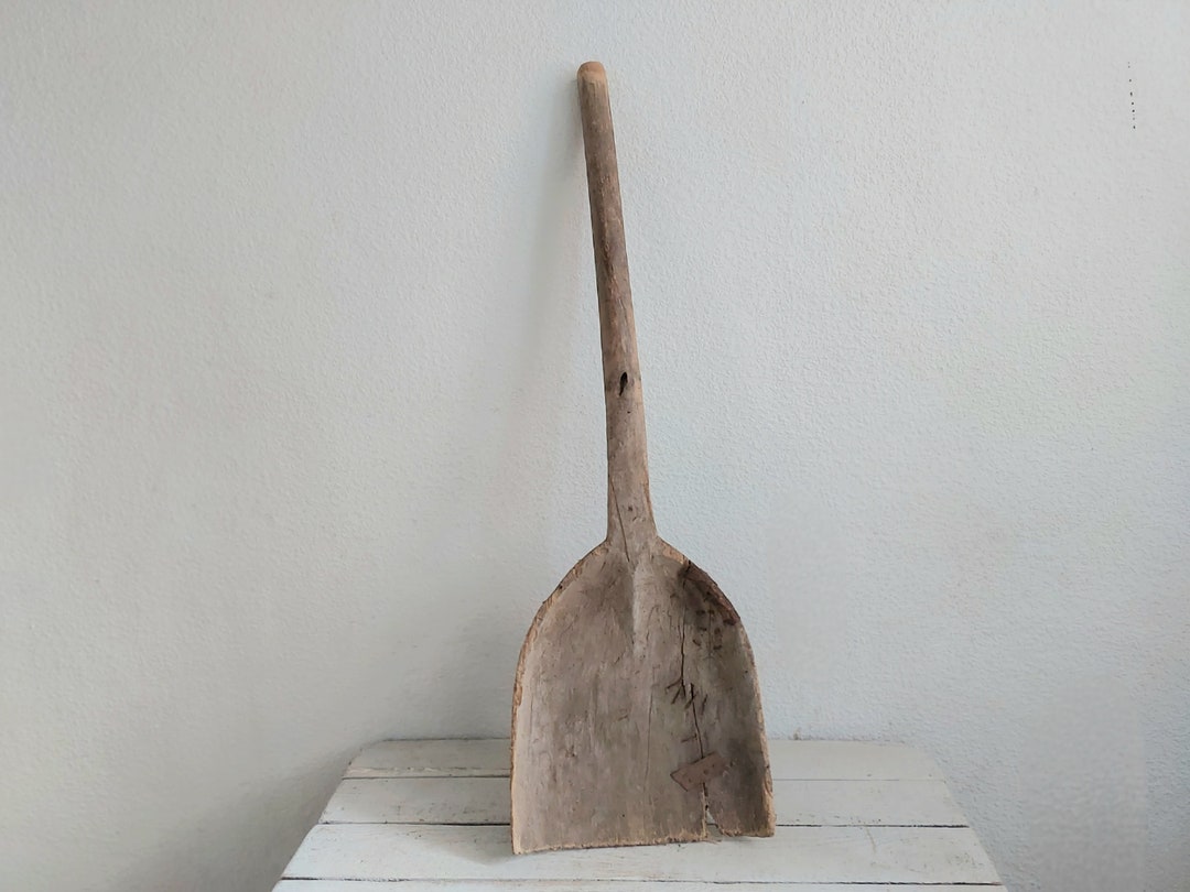 Vintage Wooden Shovel. Primitive Hand Carved Country Rustic Home Decore ...
