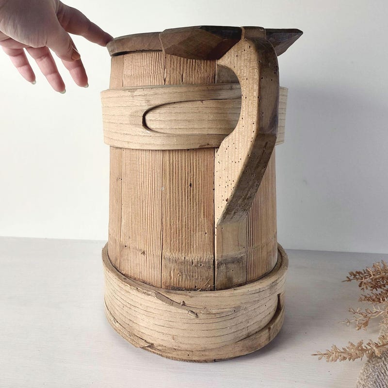 Wooden Jug - Etsy