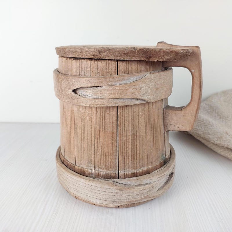 Wooden Jug - Etsy